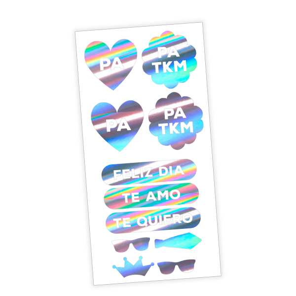 Dia del Padre - Mini Plancha Vinilo Holo - VALU® Gráfica Creativa