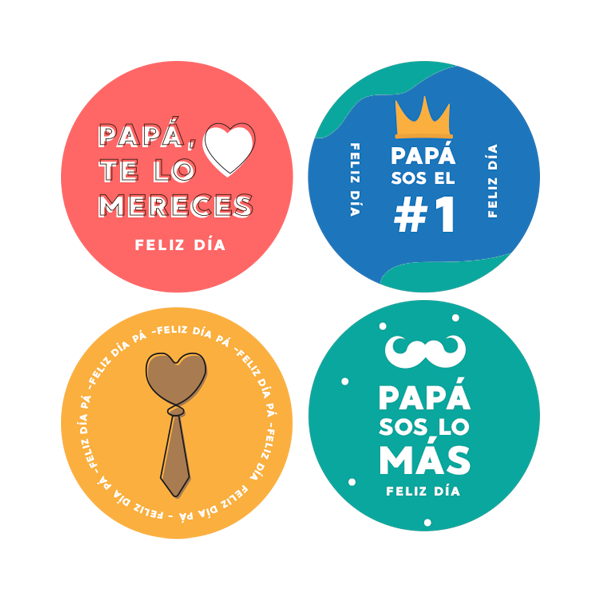Stickers Día del Padre x Plancha - VALU® Gráfica Creativa