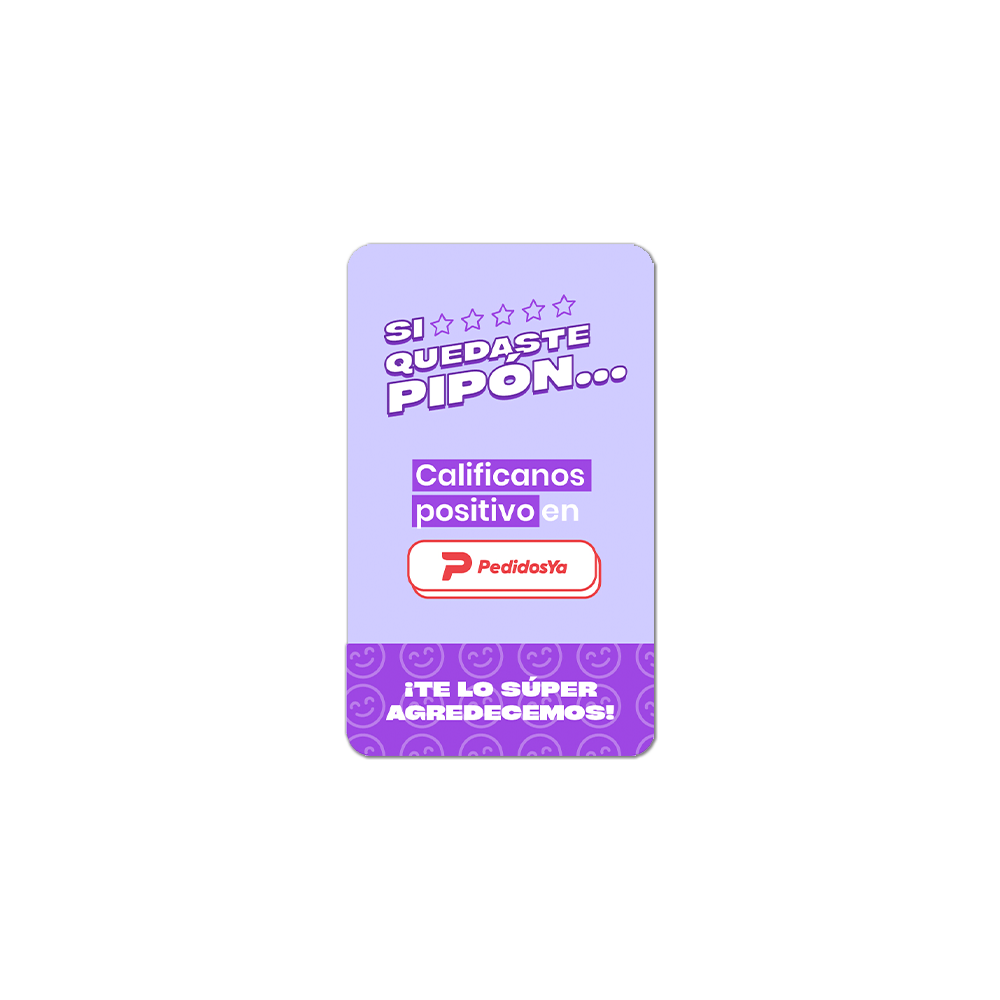 Stickers para Pedidos Ya x48 - VALU® Gráfica Creativa