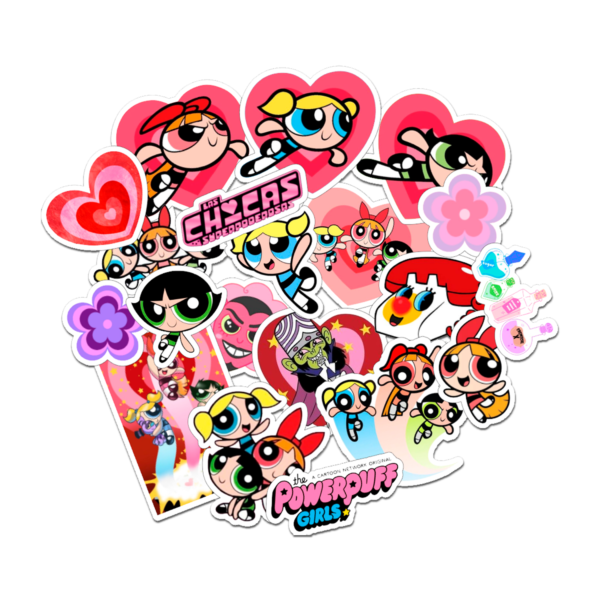 Stickers Las Chicas Superpoderosas X20 Valu Gráfica Creativa