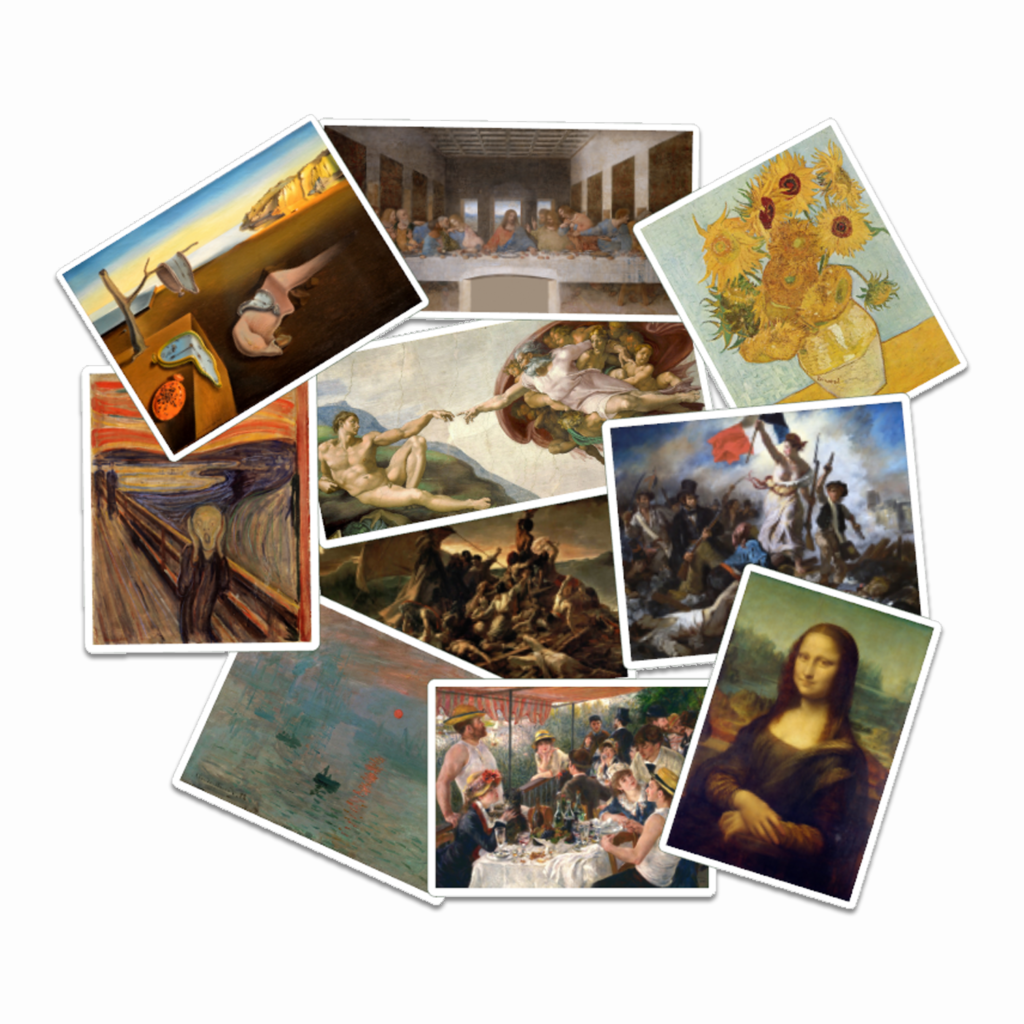 Stickers Obras de Arte x20 - VALU® Gráfica Creativa