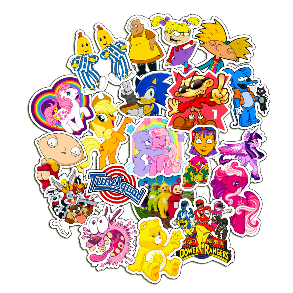 Stickers Dibujos Animados x20 - VALU® Gráfica Creativa