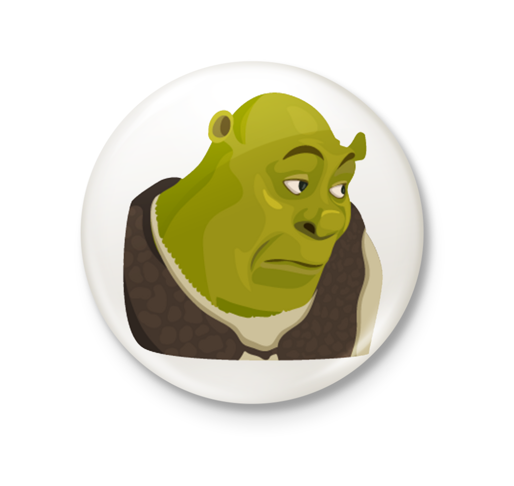 Pin Prendedor 38mm Shrek - VALU® Gráfica Creativa