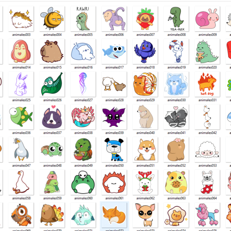 Imprimible Stickers Animales - VALU® Gráfica Creativa