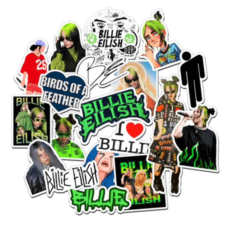 Stickers Billie Eilish x20 - VALU® Gráfica Creativa