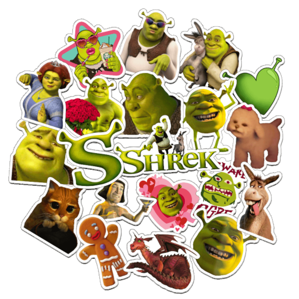 Stickers Shrek x20 - VALU® Gráfica Creativa
