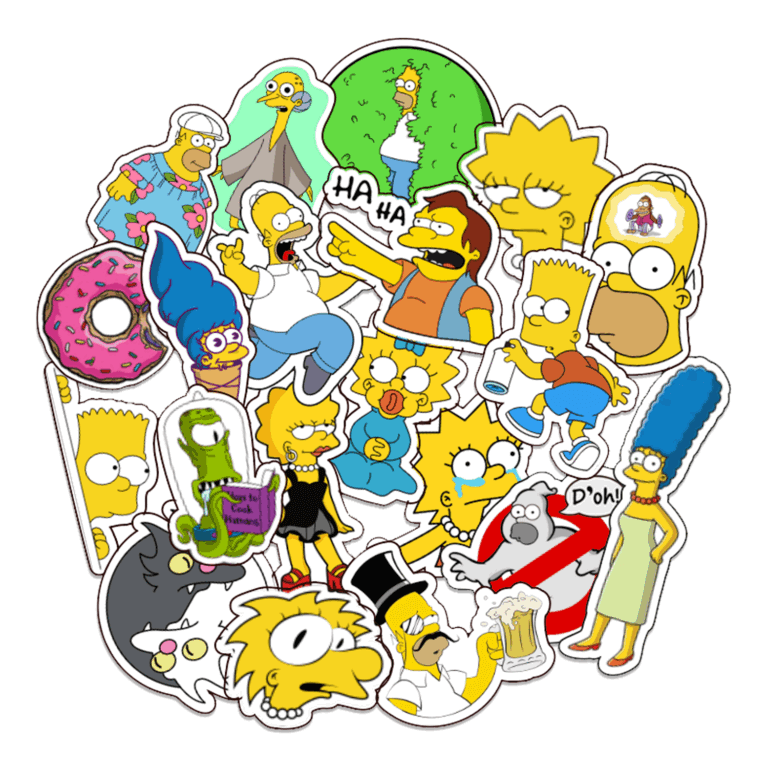 Stickers Los Simpsons x20 - VALU® Gráfica Creativa